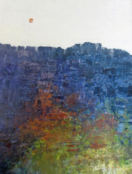 Purple Mesas by KT Riehm | 40" x 30" | acrylic on canvas