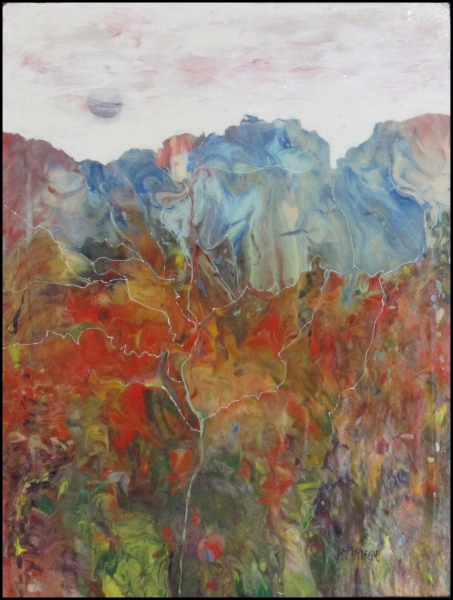 Red Hot Mesas by KT Riehm | 24" x 18" | acrylic on canvas