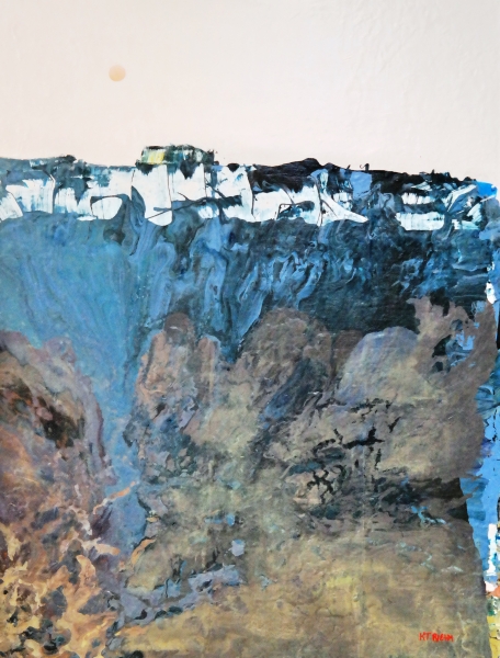 Blue Mesas by KT Riehm | 40" x 30" | acrylic on canvas